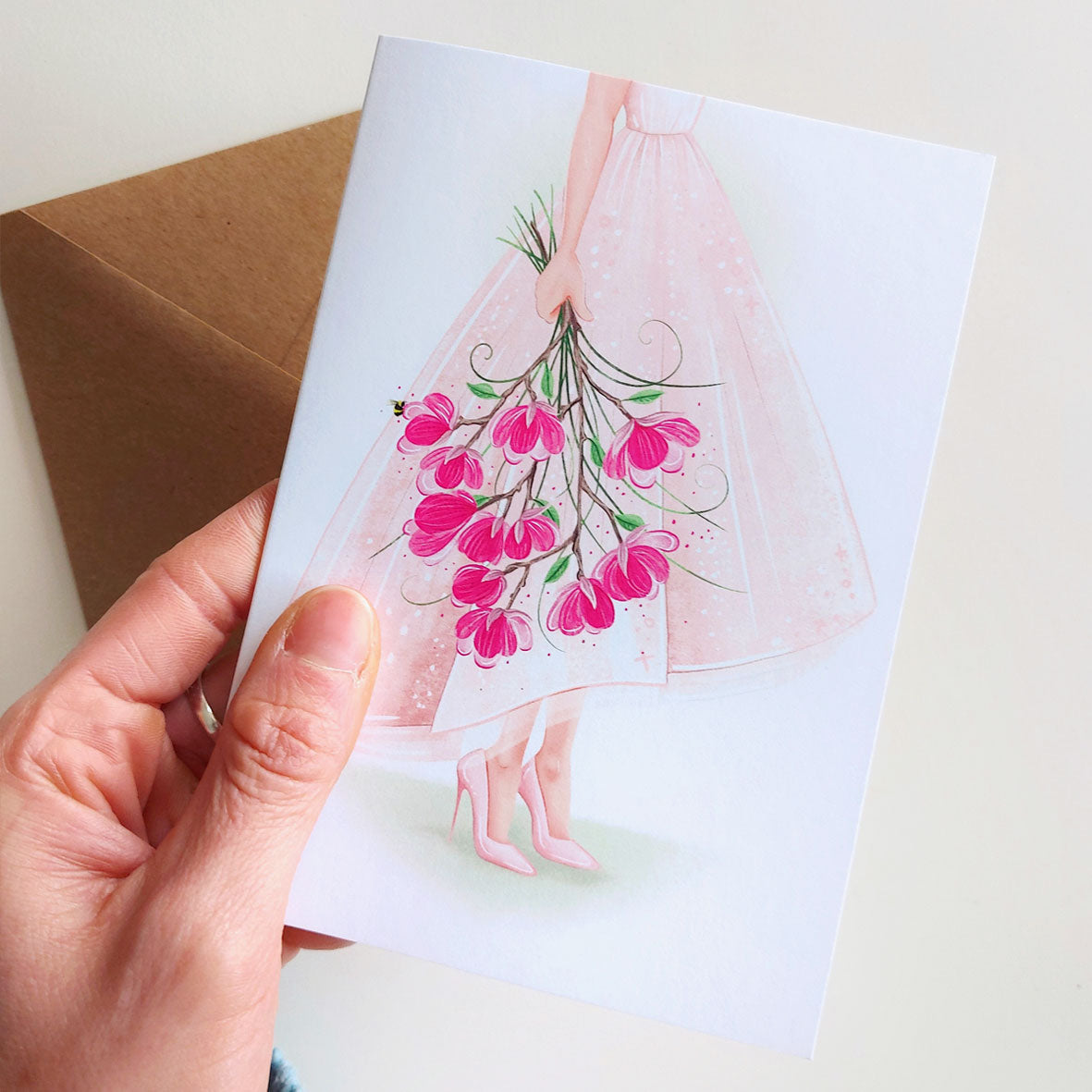 Blossom Flower People Greetings Card – Talking of Plants